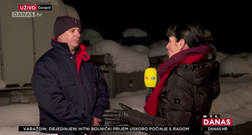 VIDEO Voditelj službe u Elektri Gospić: "Nakon četiri dana, osigurali ...