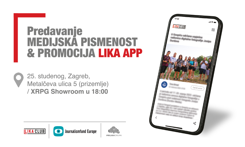 Lika App se predstavlja u Zagrebu, pogledajte vrijeme i mjesto | Lika Club