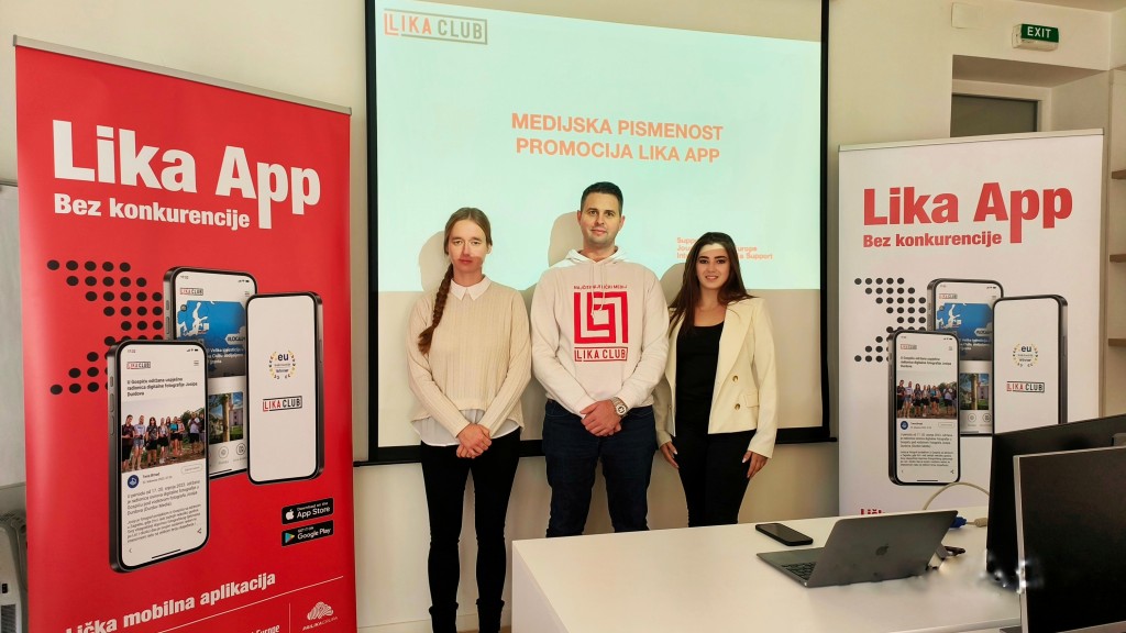Promocija prve ličke medijske aplikacije, Lika App, održana u HGK ...
